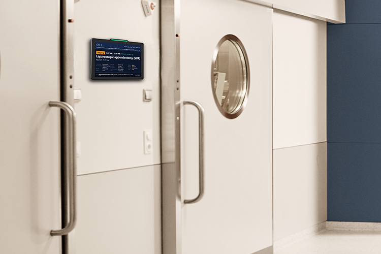 Digital door sign - Getinge