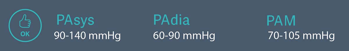 Paramètres de surveillance avancée : PAsys, PAdia, PAM