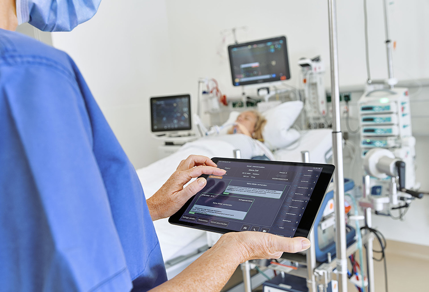 Virtuelles Peer-to-Peer-Netzwerk mit Hilfe telemedizinischer Software - Getinge