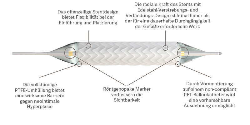 Advanta V12 ballonexpandierbarer gecoverter Stents