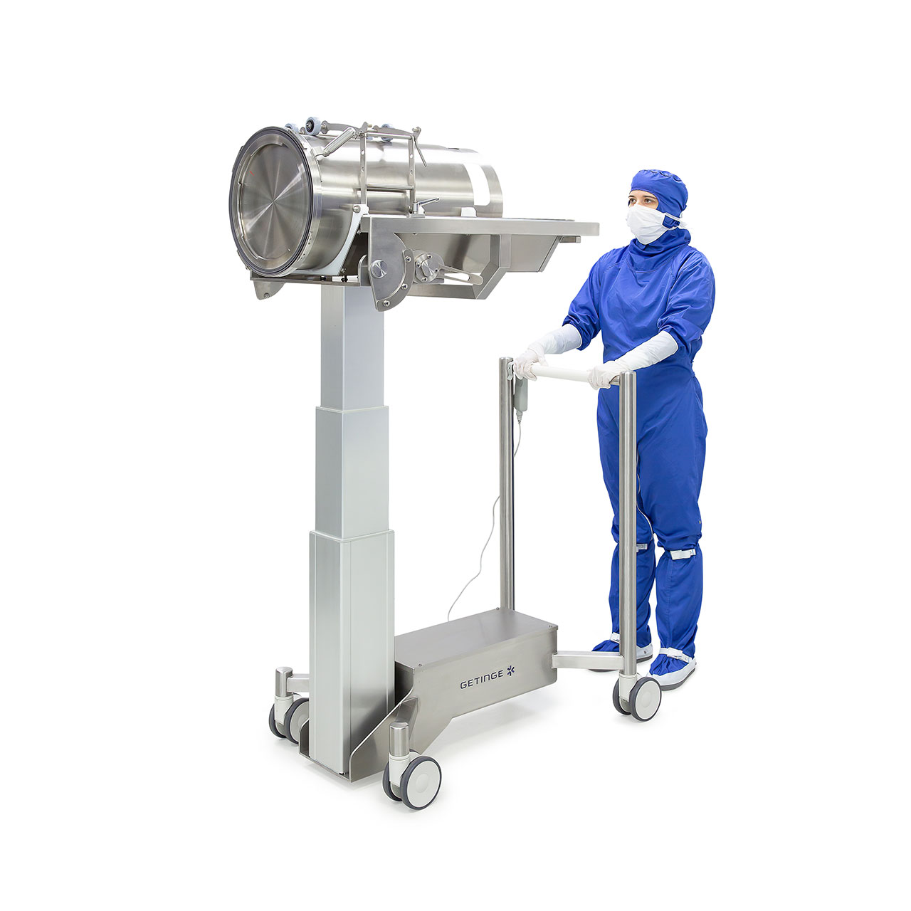Ergonomic DPTE® trolley for use with beta bags and containers