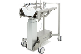 Ergonomic DPTE® trolley for use with beta bags and containers - Getinge