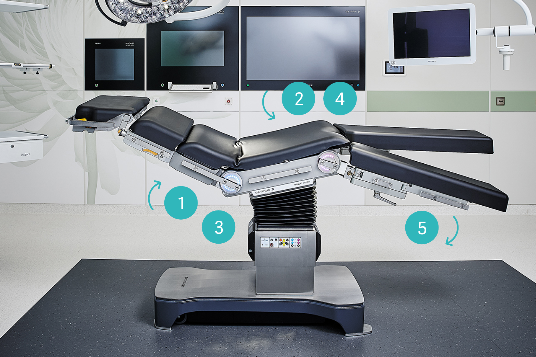 Maquet Corin is an intuitive, safe, smart and connected OR Table - Getinge