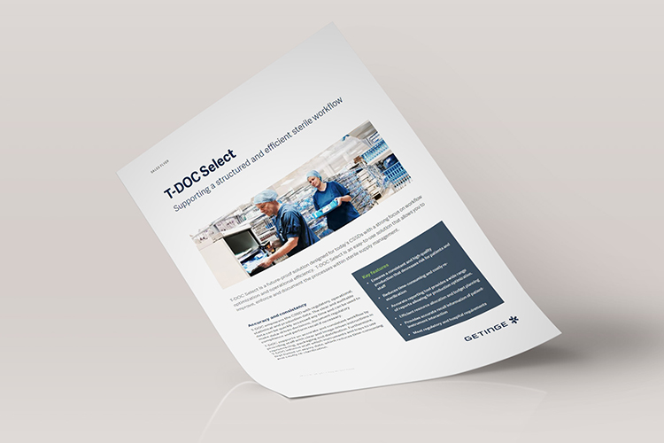 T-DOC Select - CSSD Traceability Software