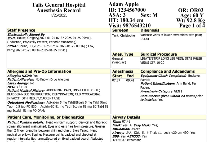 Talis Anesthesia with +ACG - Getinge